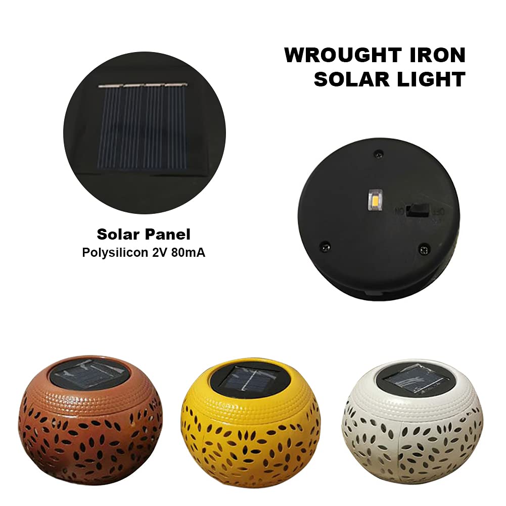 BWWNBY Solar Table Lantern, Outdoor Waterproof Dancing Flickering Flame Solar Powered LED Light, Desktop Decorative Lamp Auto On/Off Lighting Dusk to Dawn for Garden Pathway Yard Patio
