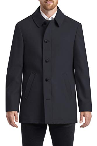 Chaps Men's Long Classic Coat, Dark Navy, 50L