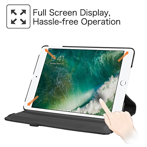 Fintie Rotating Case for iPad 6th / 5th Generation (2018 2017 Model, 9.7 inch), iPad Air 2 / iPad Air 1-360 Degree Rotating Protective Stand Cover Auto Sleep Wake, Black