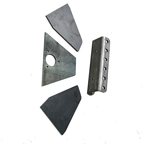 Shocker Hitch Vertical Channel Weld On Tongue Adapter for Trailer A-Frames, Components Only - 2 Sides, Base & Vertical Channel