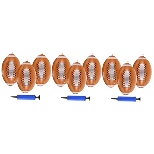 CLISPEED 3 Sets Inflatable Beach Ball Giant Inflatable Ball Summer Decorations for Outside Beach Toy Inflatable Water Balls Football Toys for Kids Inflatable Rugby Toys Ball Toy for Kids