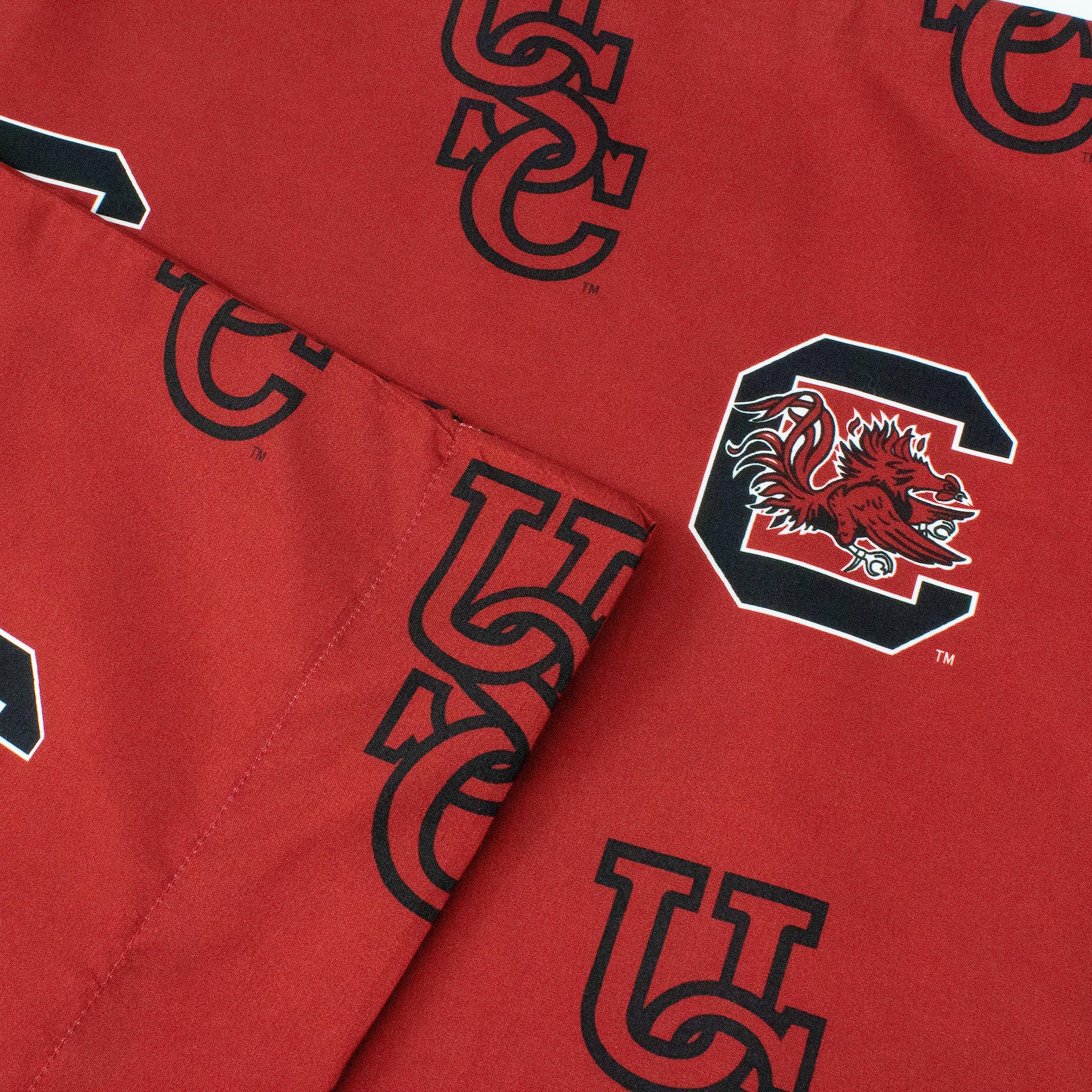College Covers Everything Comfy South Carolina Gamecocks Pillowcase, Body Pillow, 20" x 60", Includes 1 Pillowcase
