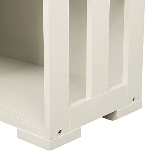 go2buy Antique White Stackable Sideboard Buffet Storage Cabinet with Sliding Door Kitchen Dining Room Furniture