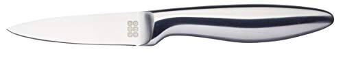 Kitchen Craft Lovello Retro 5-Piece Stainless Steel Knife Set and Knife Block – Vanilla Cream