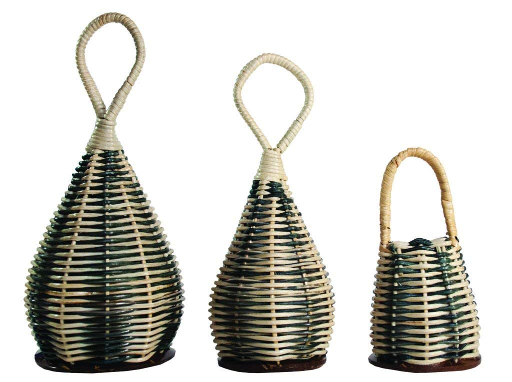Caxixi Rattan Coco (Mediu)