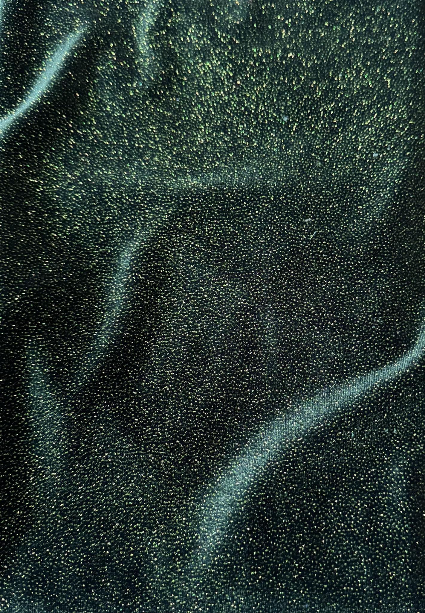 Glitter Poly Spandex Velvet Fabric by The Yard - 60 Inches Wide