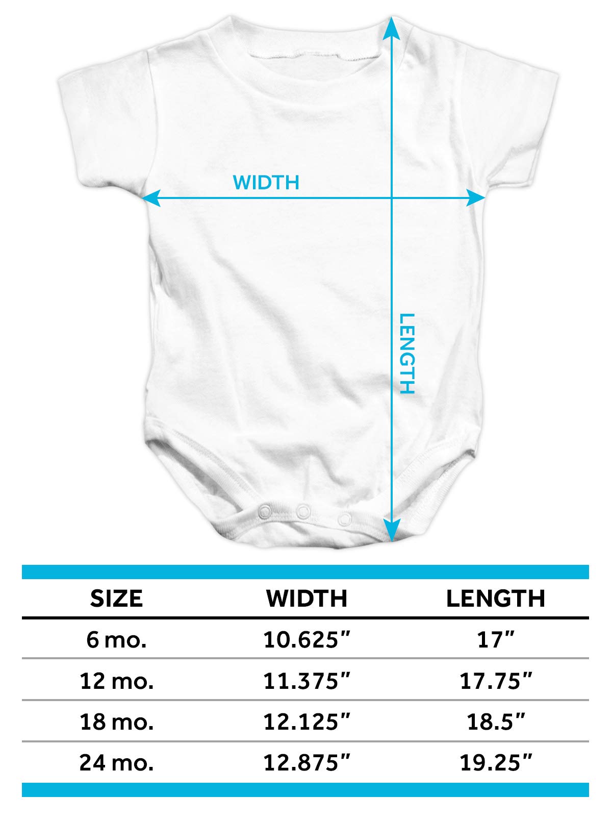 Popfunk NASA Problematic Diaper Baby Onesie Bodysuit, 6 Months
