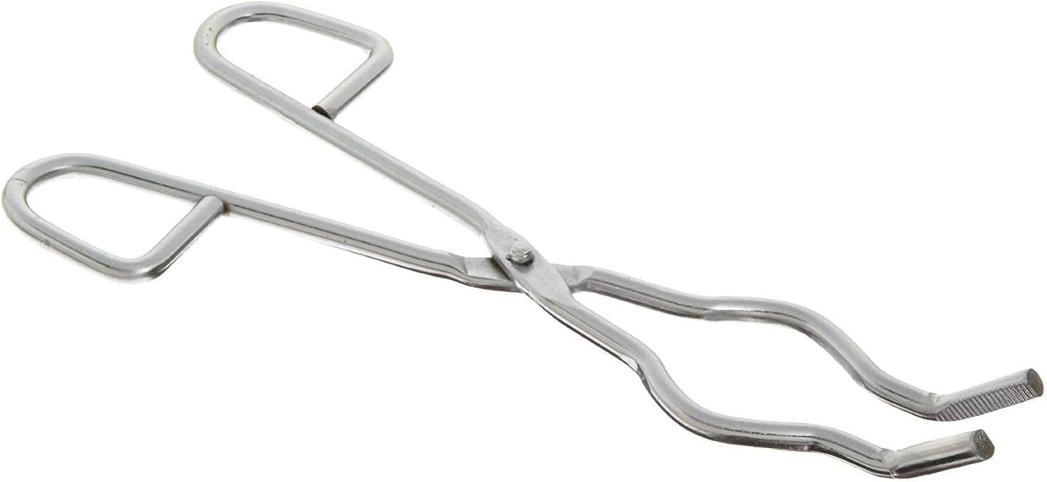 Generic 8 Inches Crucible Tongs Stainless Steel Professional Grade Crucible SS Casting Tool Lab Tongs, Medium, undefined, aggtong-1
