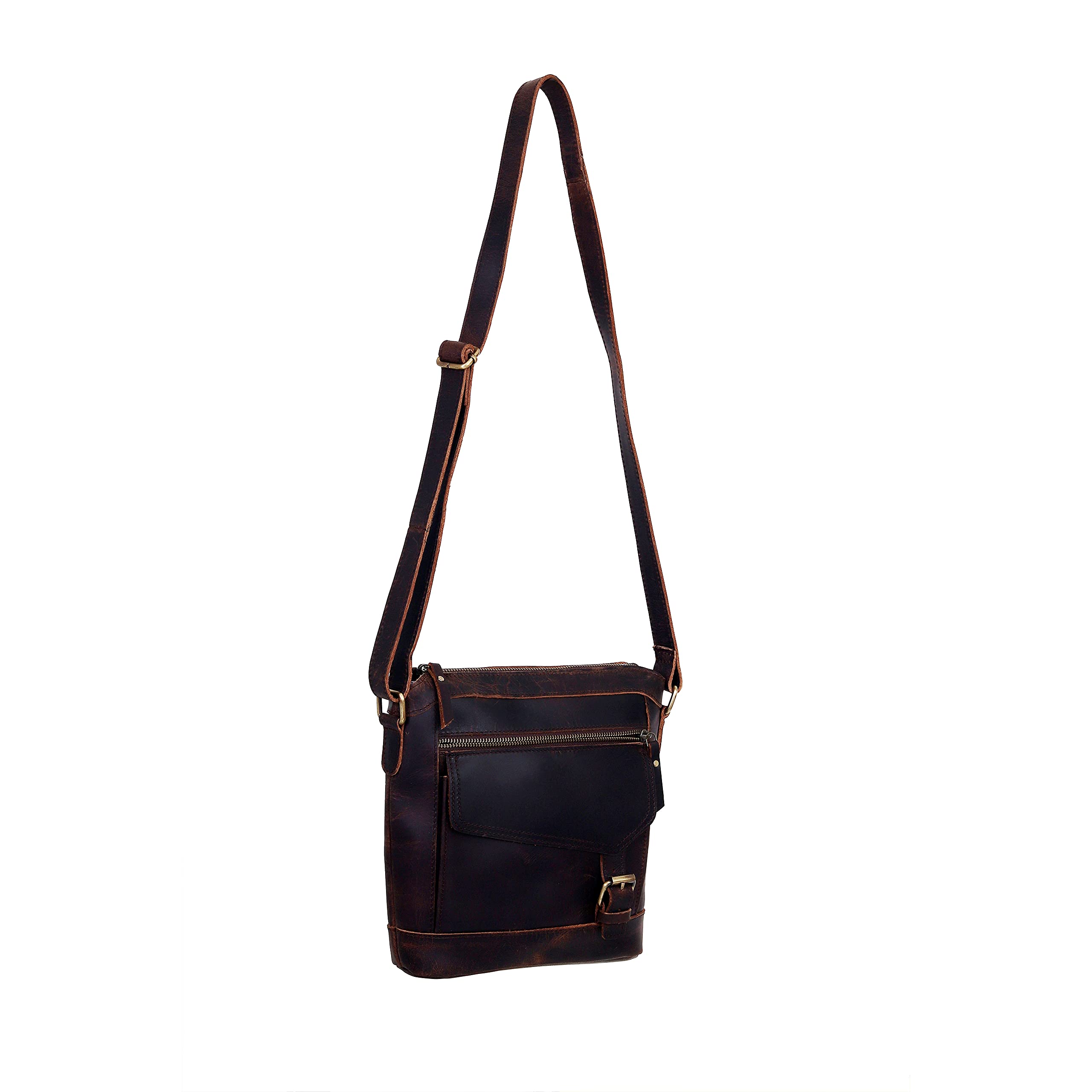 cuero Crossbody Purse for Women- Small Crossover Long Over the Shoulder Sling Womens Purses and Handbags For Men