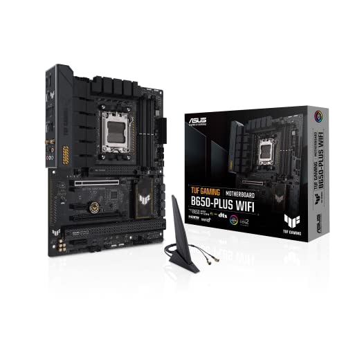 ASUS TUF Gaming B650-PLUS WiFi Socket AM5 (LGA 1718) Ryzen 7000 ATX Gaming Motherboard(14 Power Stages, PCIe® 5.0 M.2 Support, DDR5 Memory, 2.5 Gb Ethernet, WiFi 6, USB4® Support and Aura Sync)