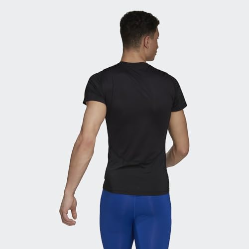 adidas Men's Techfit Training Tee, Black, Small