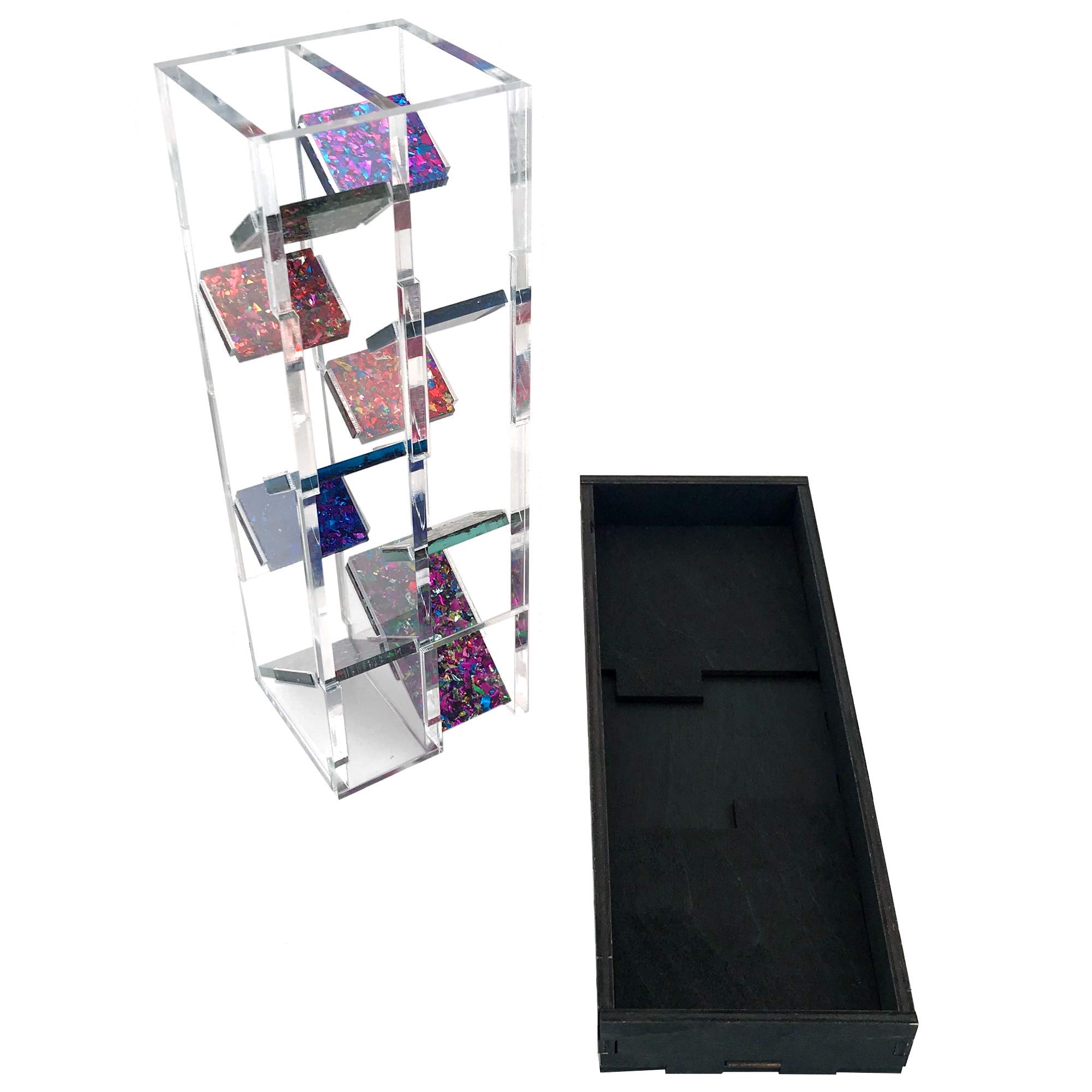 C4Labs Colour Lux Dueling Dice Tower – Battling Colors (Stardust/Lagoon)
