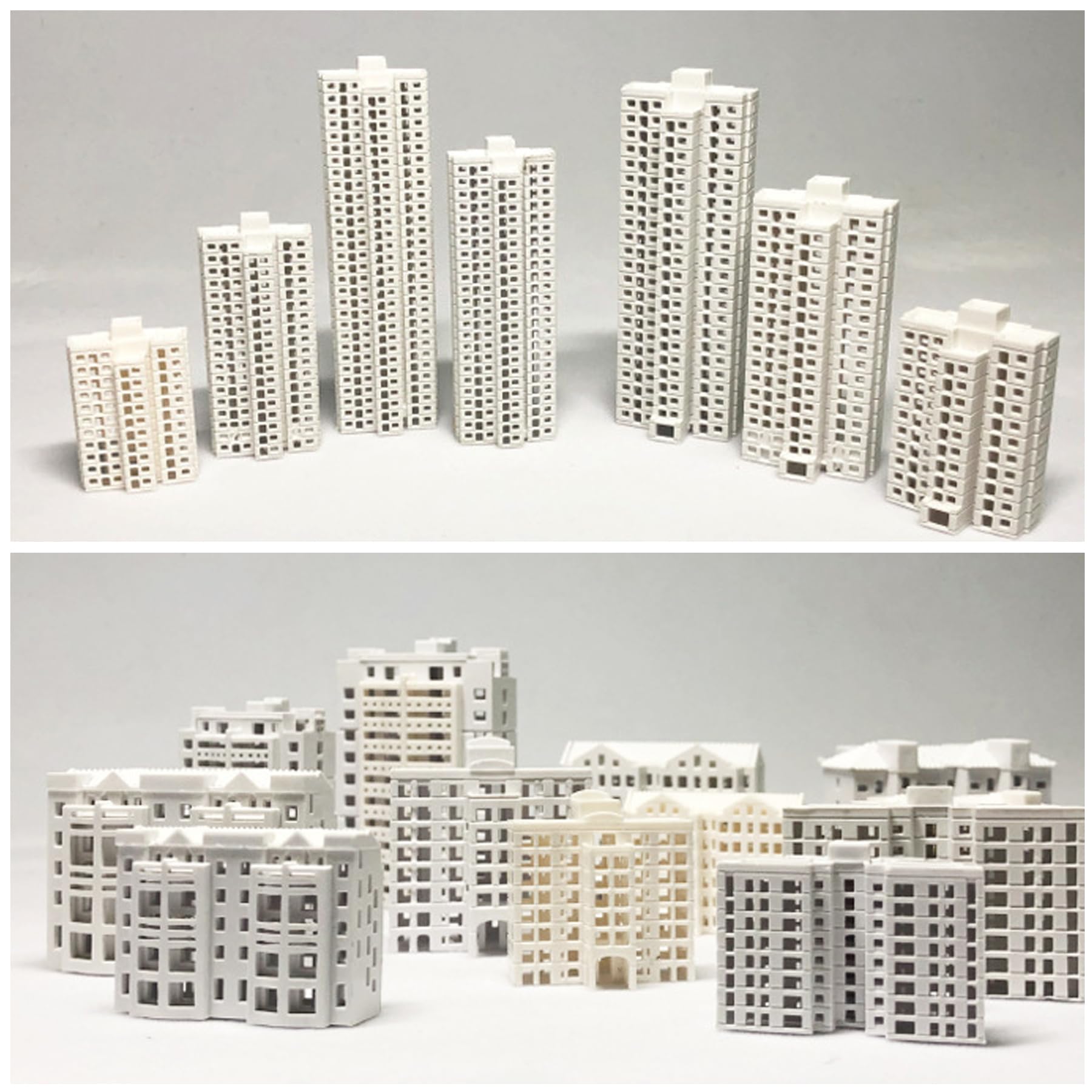 Attuslla Building Material Model Building Model for Home Decor Sand Tray Miniatures Garden Statue Model Mini Garden Decor Sand Table Model Building Kit Sand Table Decor (6 PCS 1:800)