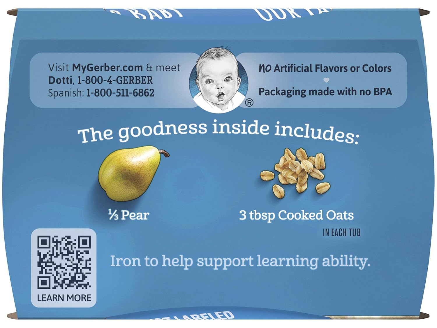 Gerber Baby Food, 2nd Foods, Pear Cinnamon with Cereal 8 Ounce (Pack of 8)
