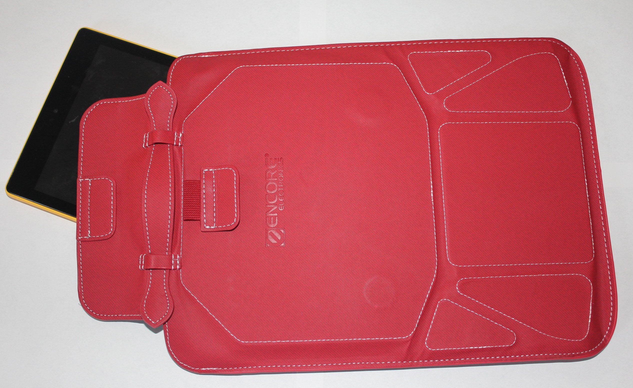 Encore, 10" Sleeve Bag with Stand (Red). Help Kids Carry iPad & Tablet. Tablet Carrying Bag Travel Bag Protection Stand.