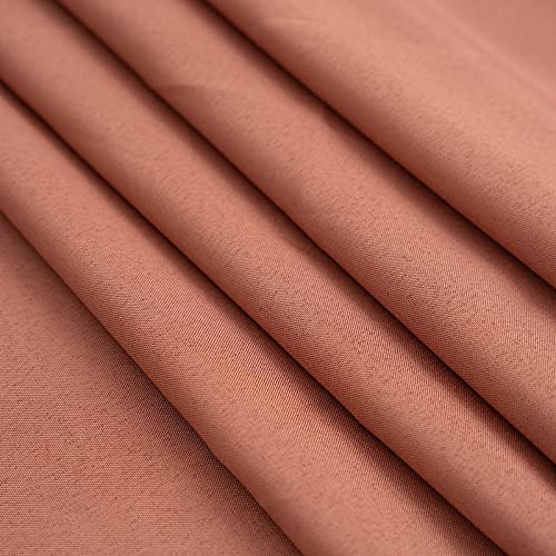 Balsa Circle 90x156-Inch Terracotta Rectangle Polyester Tablecloth Table Cover Linens for Wedding Party Events Kitchen Dining