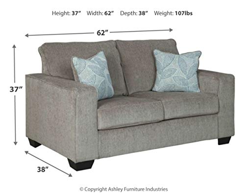 Signature Design by Ashley Altari Love Seats, Gray