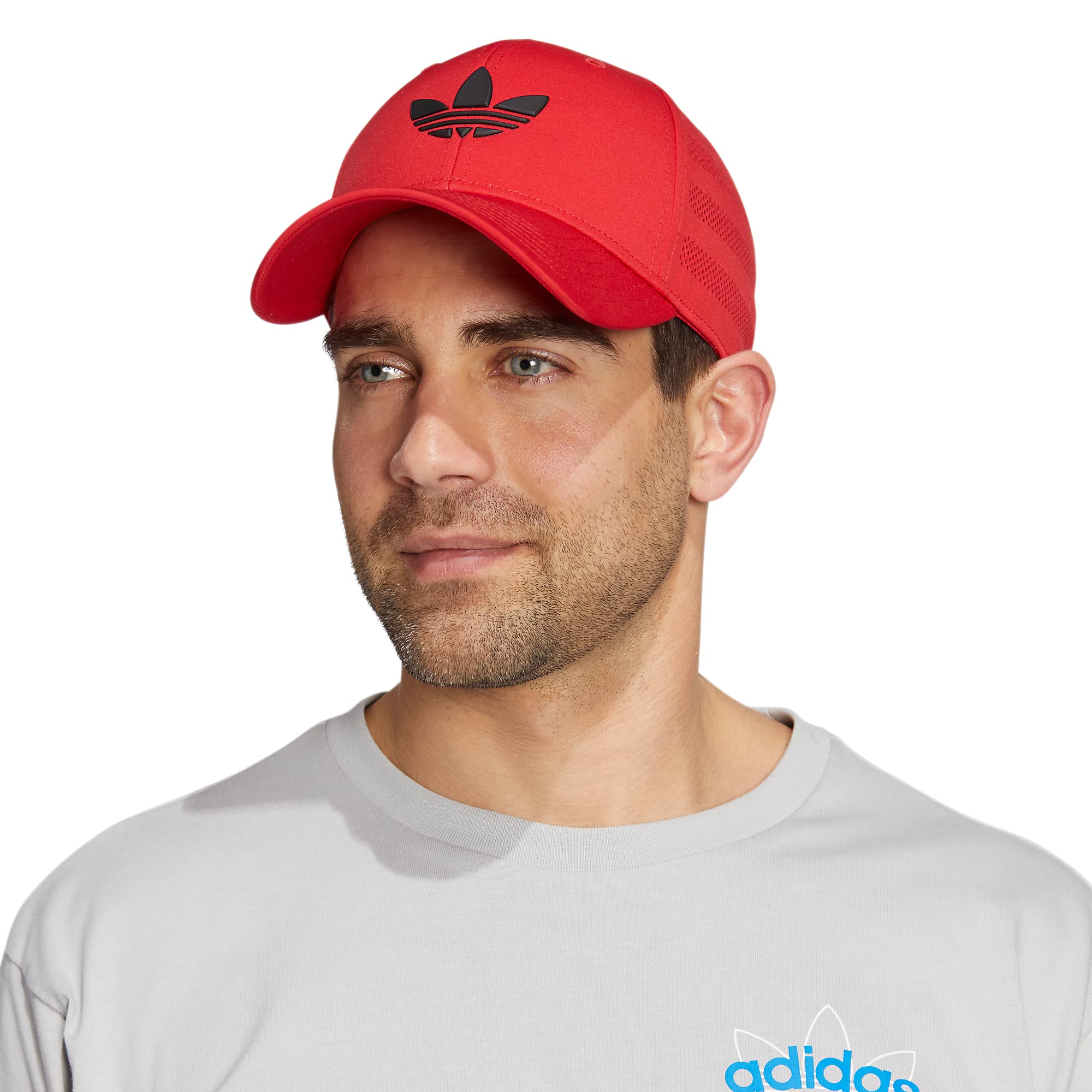adidas Originals Men's Beacon Structured Precurve Snapback Cap, Black/Black Metallic, One Size