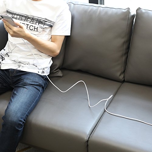 UNBREAKcable iPhone Charging Cable - 2M Apple MFi Certified: Lightning Cable for iPhone X/XS/XS MAX/XR, iPhone 8/8 Plus, iPhone 7/7 Plus, iPhone 6/6S/6 Plus/6S Plus, iPhone 5/5S/5C/SE, iPad - White