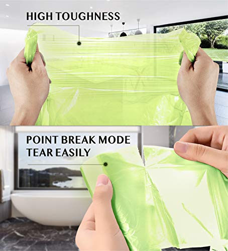 Compostable Trash Bags - FORID 8 Gallon Garbage Bags 150 Count Trash Can Liners 30 Liter Unscented Medium Wastebasket Bags for Kitchen Bathroom Home Office Garbage Can (5Rolls/Green) - Durable & Thick Trash Bag