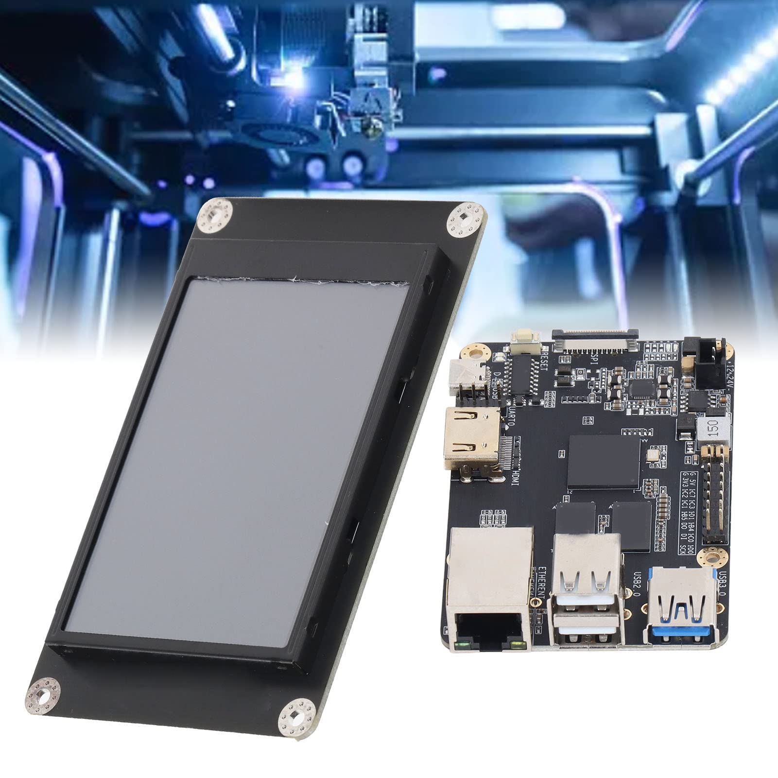 Acogedor MKS PI Control Board, Klipper Controlador Quad Core 64bits SOC Integrated Control Board Compatible with Raspberry Pi RasPi RPI(MKS PI‑TS35 LCD MKS PI Control Board)