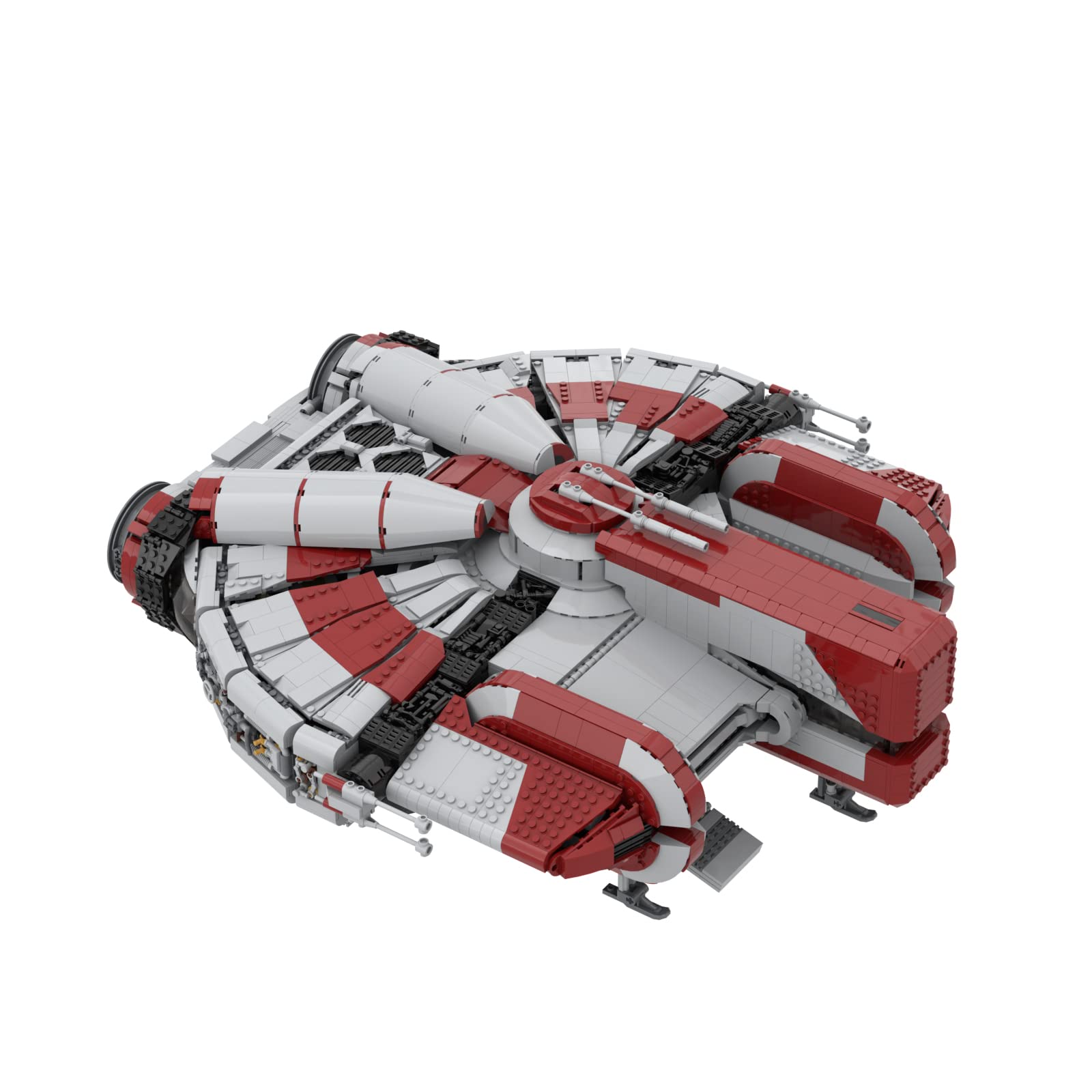 6234 Pieces Space Wars Starship Ebon Hawk Building Blocks; Galaxy Smuggler Ship Model Kit, Republic Ebon Hawk Spaceship Building Sets Construction Toys, Compatible with Lego Space War Series