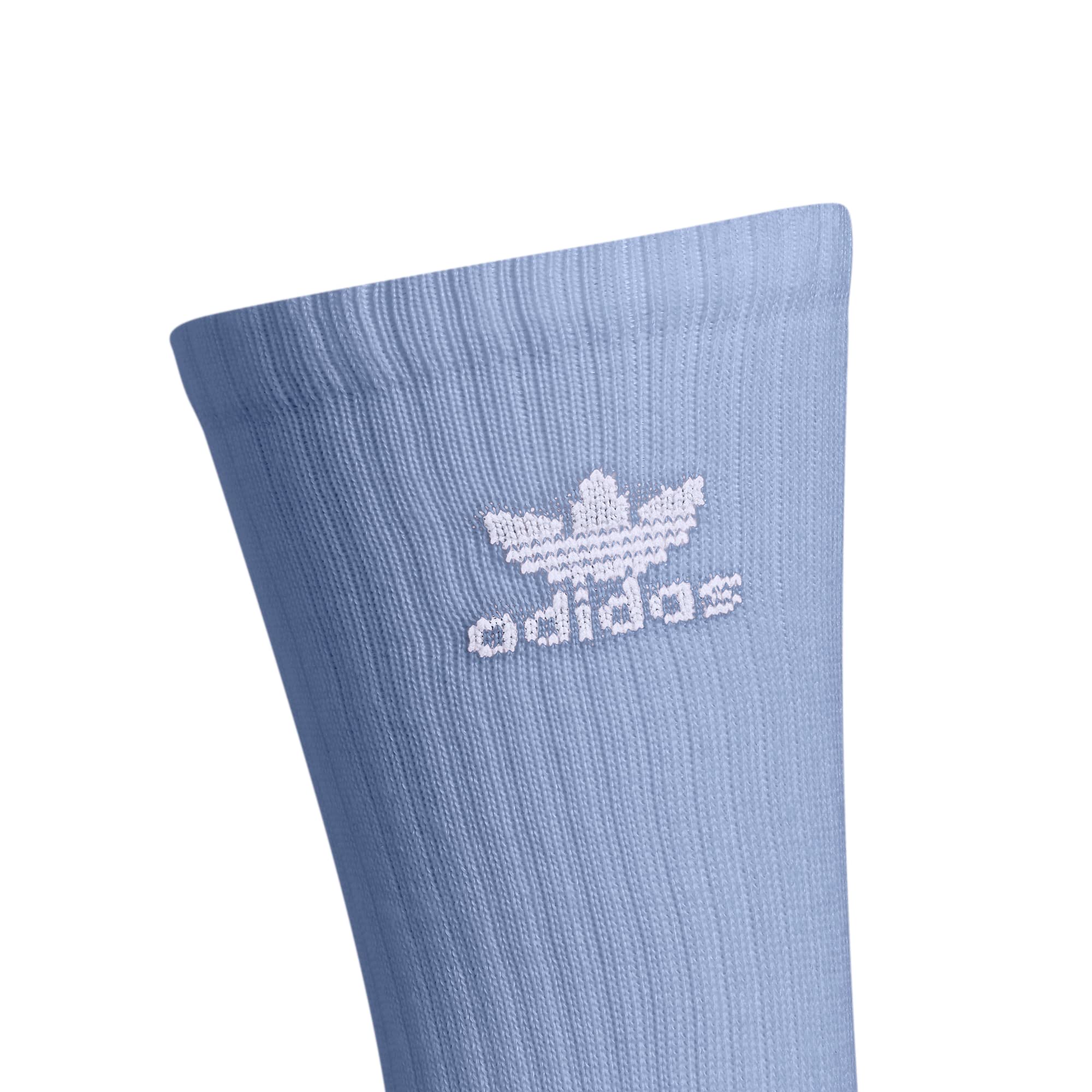 adidas Originals Trefoil (6-Pair) Crew Sock, Blue Dawn/Silver Dawn Grey/Silver Green, Large
