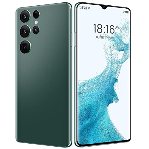 QIMHAI Smartphone Unlocked Cell Phones S22 Ultra 6.7in HD Screen The Black Phone 2GB/16GB Android 10 Straight Talk Phone 6800mAh 128GB Extension Dual Sim Boost Mobile Phones Telefonos (Green)