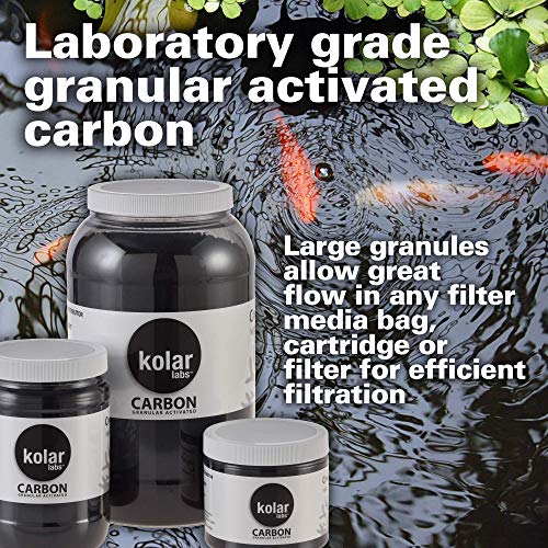 Kolar Labs Crystal Cal Activated Carbon β Large Jar, Activated Charcoal for Aquariums and Fish Tanks