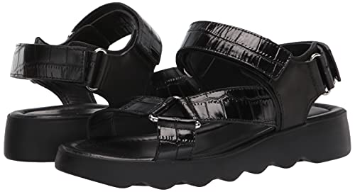 Aerosoles Women's Wave Sport Sandal, Black Croco, 8
