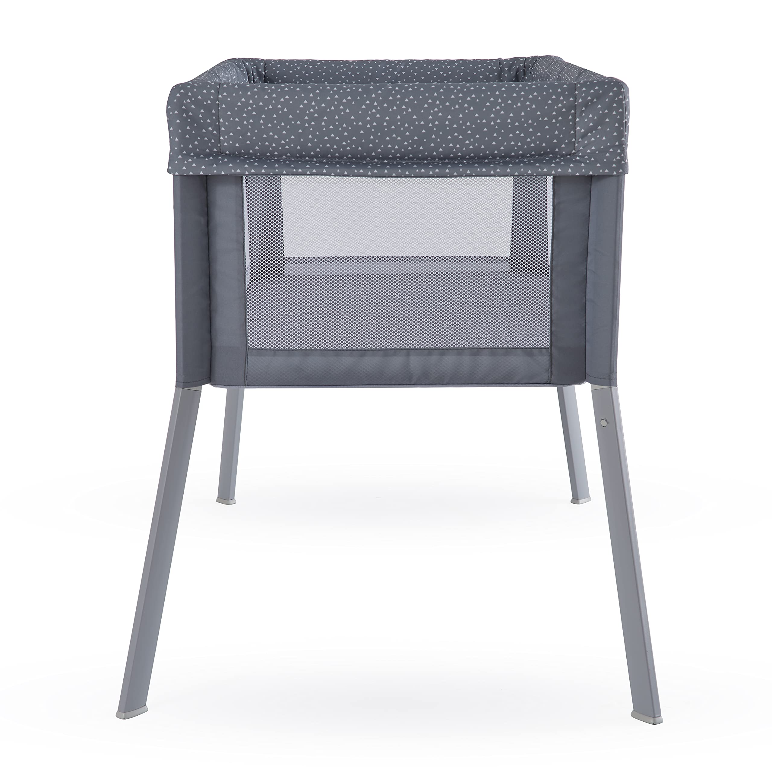 Kolcraft Healthy Lite Portable Lightweight Travel Infant and Baby Bassinet for Home or Travel, Secure and Comfortable for Newborn, Compact Fold - Gray
