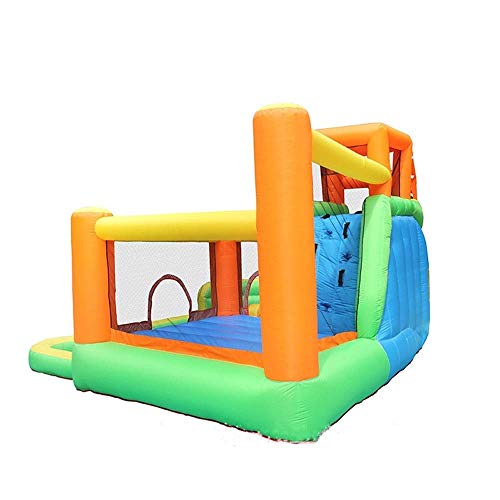 Inflatable Castle Inflatable Castle Family Children's Playground Outdoor Play Equipment Small Trampoline Slide Combination for Kids A