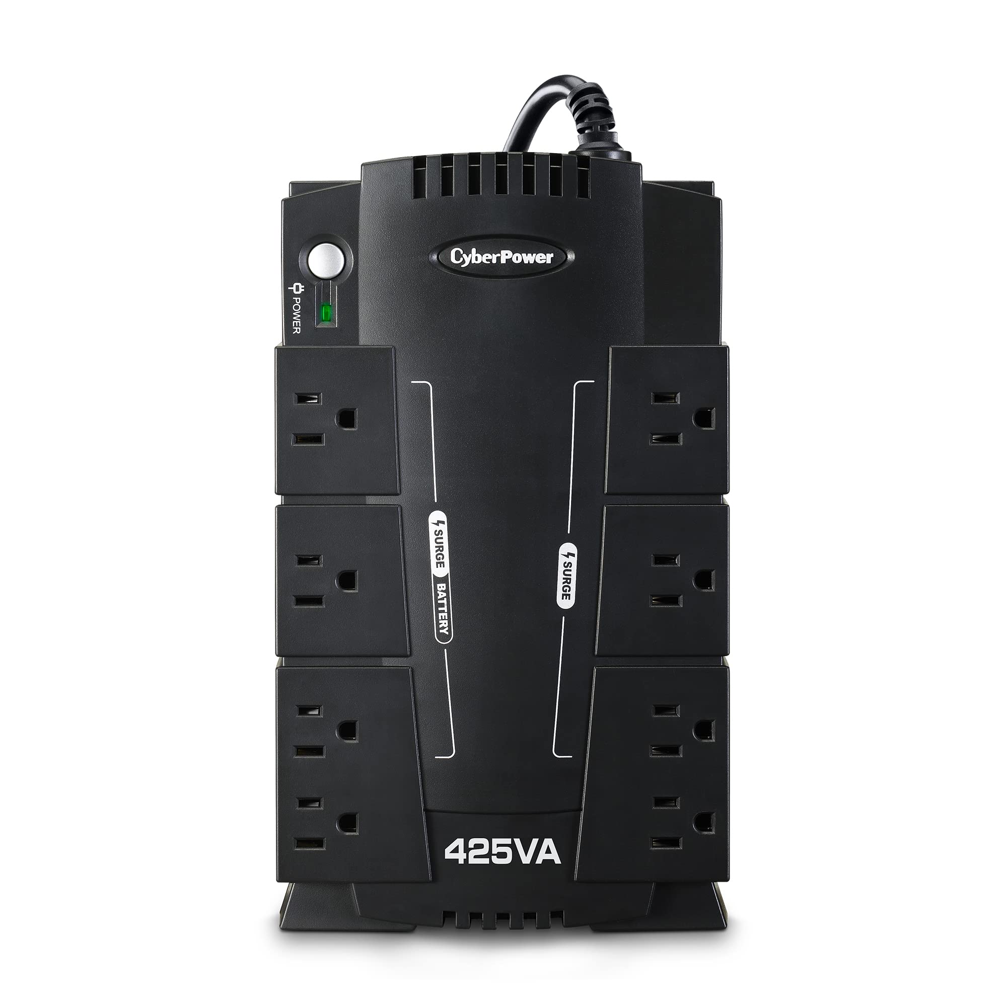 CyberPower CP425SLG Standby UPS System, 425VA/255W, 8 Outlets, Compact