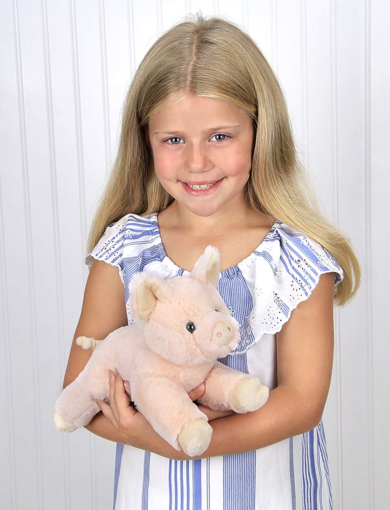 Bearington Pig E. Sue Plush Pig Stuffed Animal, 12 Inches