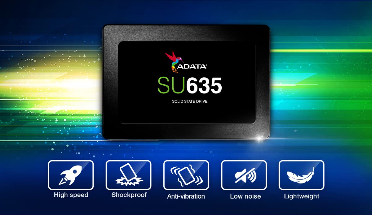 ADATA SU635 240GB 3D-NAND SATA 2.5 Inch Internal SSD - 100 Pack (ASU635SS-240GQ-R-100PK)