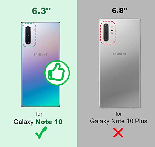 Silverback Galaxy Note 10 Case, Moving Liquid Holographic Sparkle Glitter Case with Kickstand, Bling Diamond Rhinestone Bumper W/Ring Slim Samsung Galaxy Note 10 Case for Girls Women -Purple