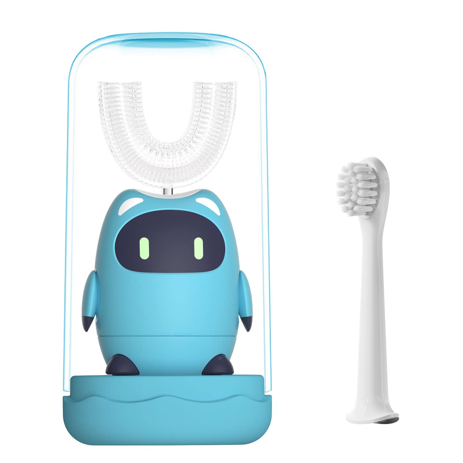 AUITRONCARE Kids Electric Toothbrush, U Shaped Ultrasonic Automatic Toothbrush