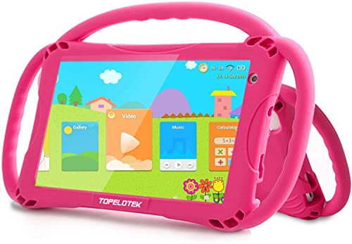 Kids Tablet 7 inch Toddler Tablet for Kids Android Kids tablet for toddlers WiFi Kids Tablets for kids 32GB Children's Educational APP Installed YouTube Netflix Parental Control Kid-Proof Case (Red)