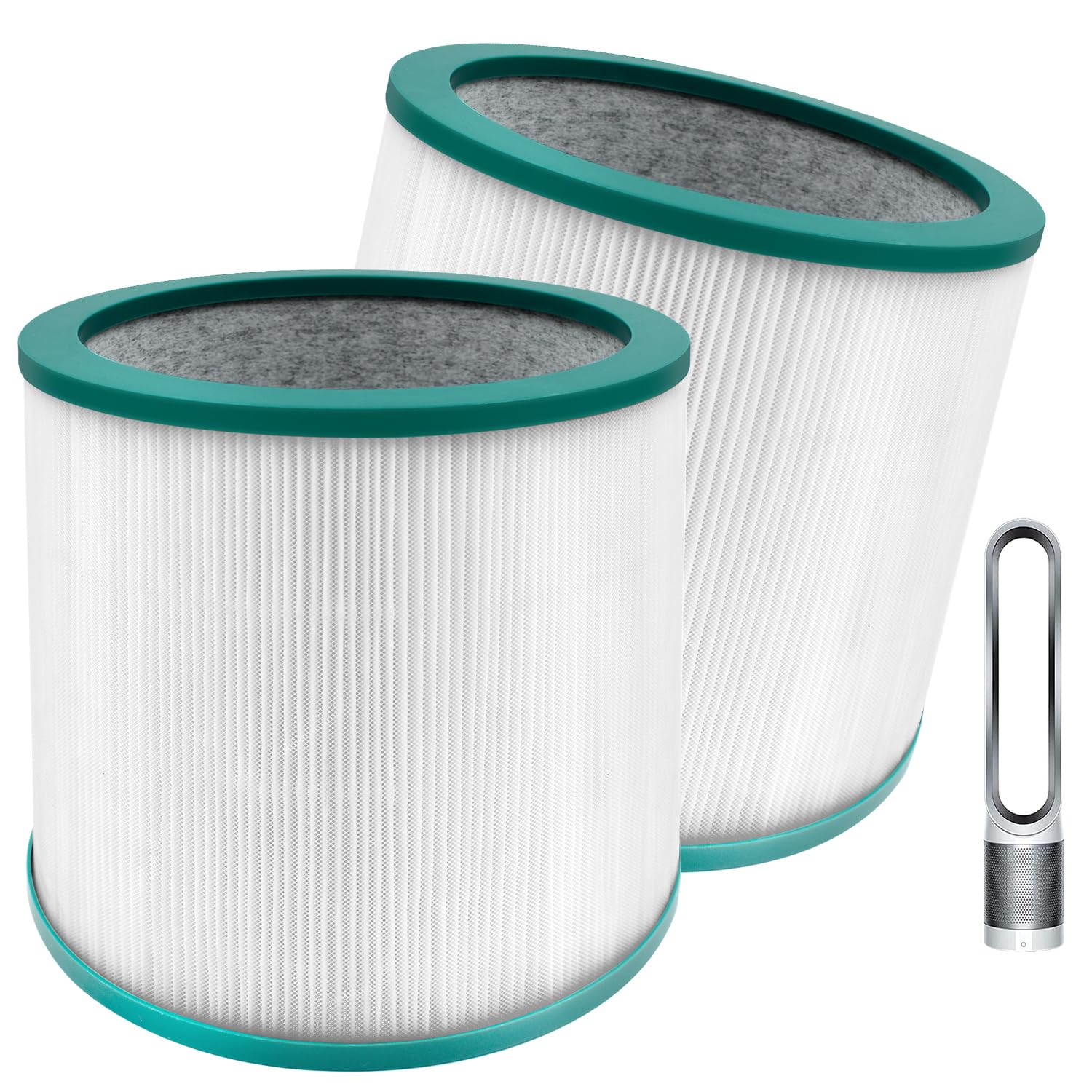 Air Purifier Filter Replacements Compatible with Dyson Tower Purifier Pure Cool Link TP01, TP02, TP03, AM11, BP01 Models,Compare to Part 968126-03,True HEPA Filter Replacement for Dyson Purifier