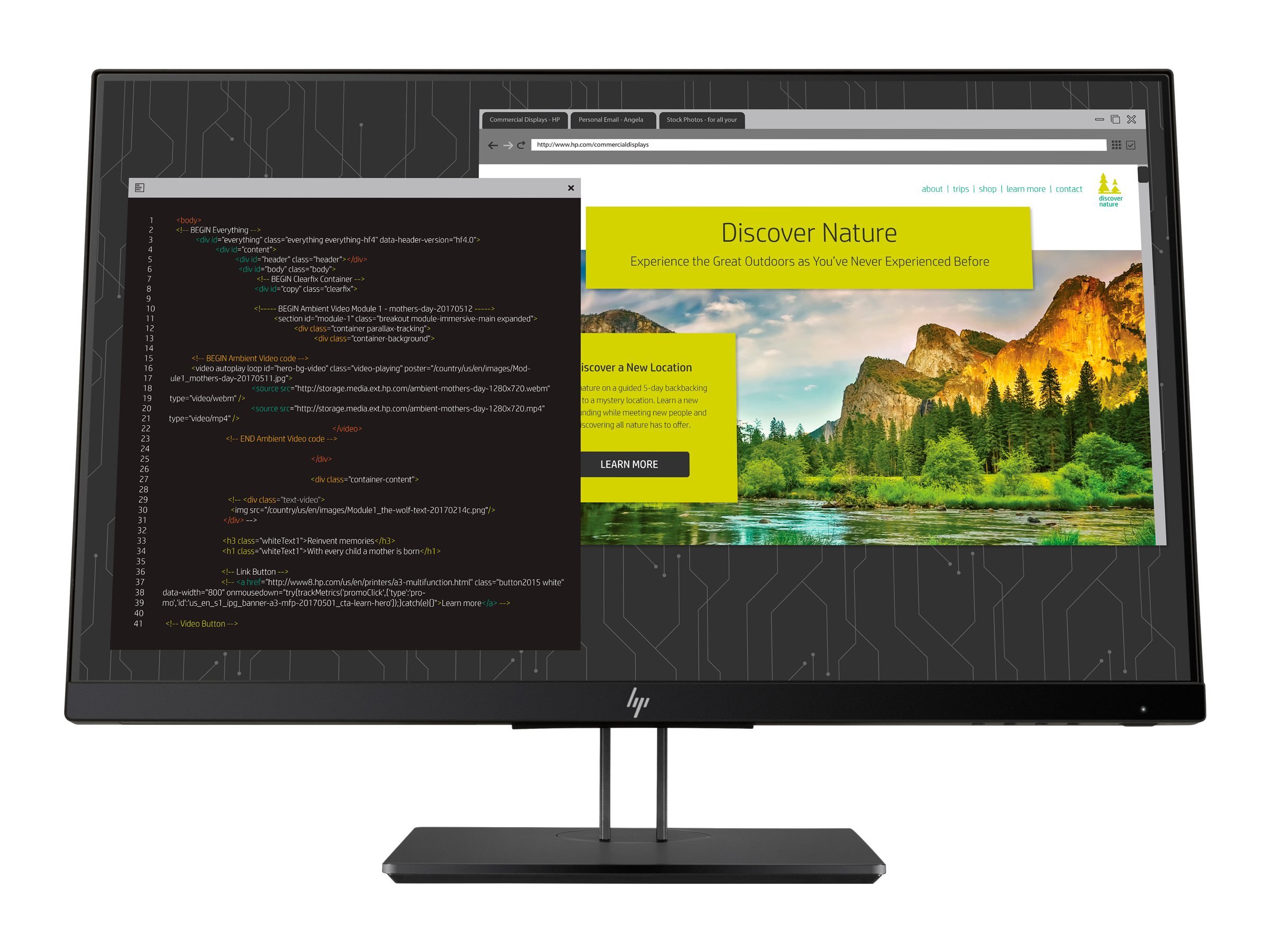 HP Z24nf Display 23.8-Inch Screen LED-Lit Monitor Black Pearl (1JS07A8#ABA)