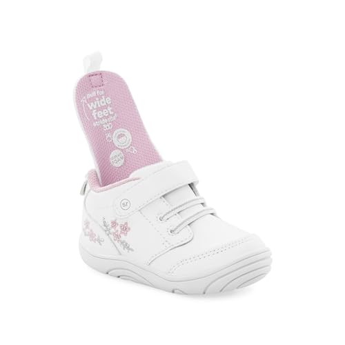 Stride Rite Baby Girls Sr Taye 2.0 First Walker Shoe, Pink, 3 Infant US