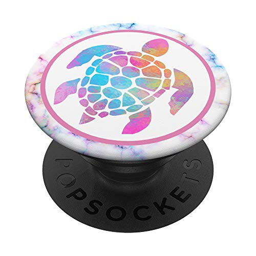 Rainbow Watercolor Sea Turtle PopSockets Swappable PopGrip