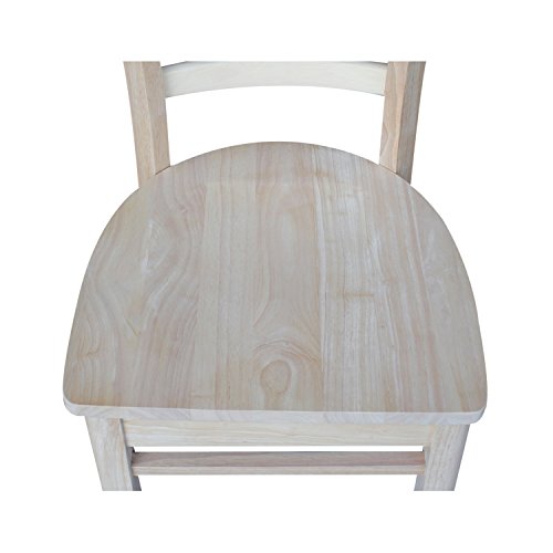 International Concepts Emily Side Chair, Unfinished