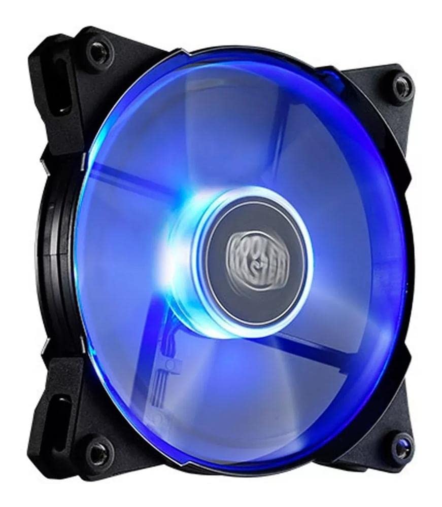 Cooler Master JetFlo 120 - POM Bearing 120mm Blue LED High Performance Silent Fan for Computer Cases, CPU Coolers, and Radiators