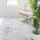 Rugs.com Leipzig Collection Area Rug β 8' x 10' Multi Low-Pile Rug Perfect for Living Rooms, Large Dining Rooms, Open Floorplans