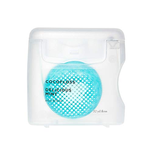 COCOFLOSS Coconut-Oil Infused Woven Dental Floss | Mint | Dentist-Designed | Vegan and Cruelty-Free | 6 Month Supply (32 Yds x 3 Units)