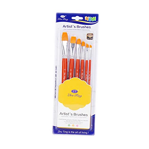 Clear Pencil Case 6pcs Set Acrylic Paint Brush Set Kits for Suit Water Coloring Paint Set Paint Brushes Paint Brushes for Acrylic Brush Watercolor Brush Oil Brush Colored Pencil