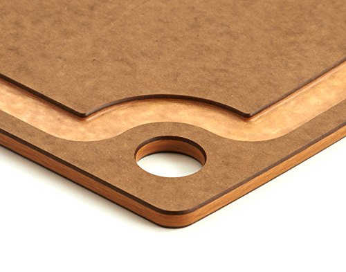 Epicurean Gourmet Series Cutting Board, 17.5-Inch by 13-Inch, Nutmeg/Natural