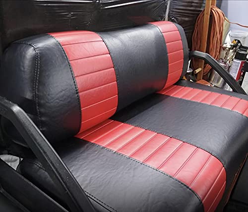 Club Car DS "STAPLE ON" Golf Cart Seat Cover (2 Stripe)