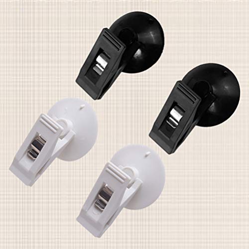Wakauto 4PCS Suction Cup Clips Plastic Advertising Pop Display Cards Holder Curtain Clamp Storage for Car Auto